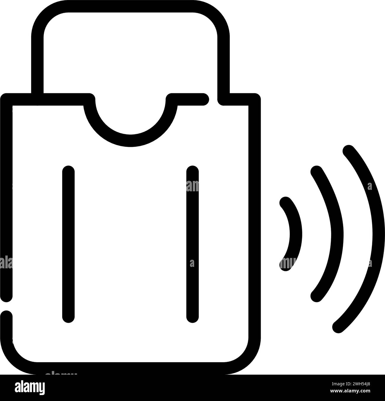 Phone in a holder Stock Vector Images - Alamy