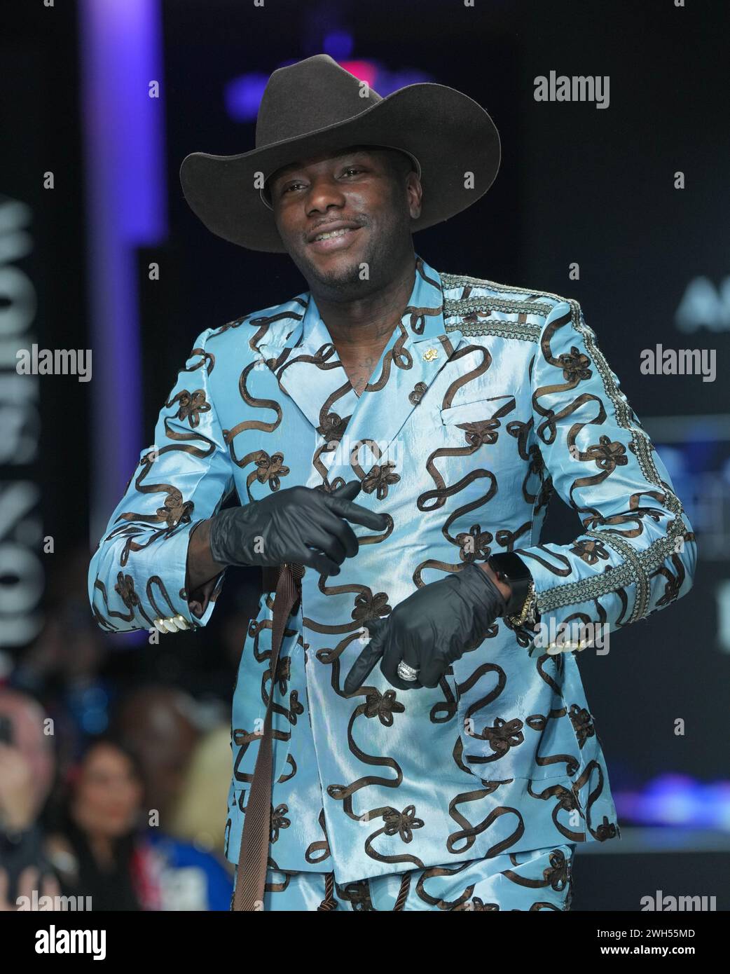 Young Paris walks runway for The Blue Jacket Fashion Show at Moonlight ...