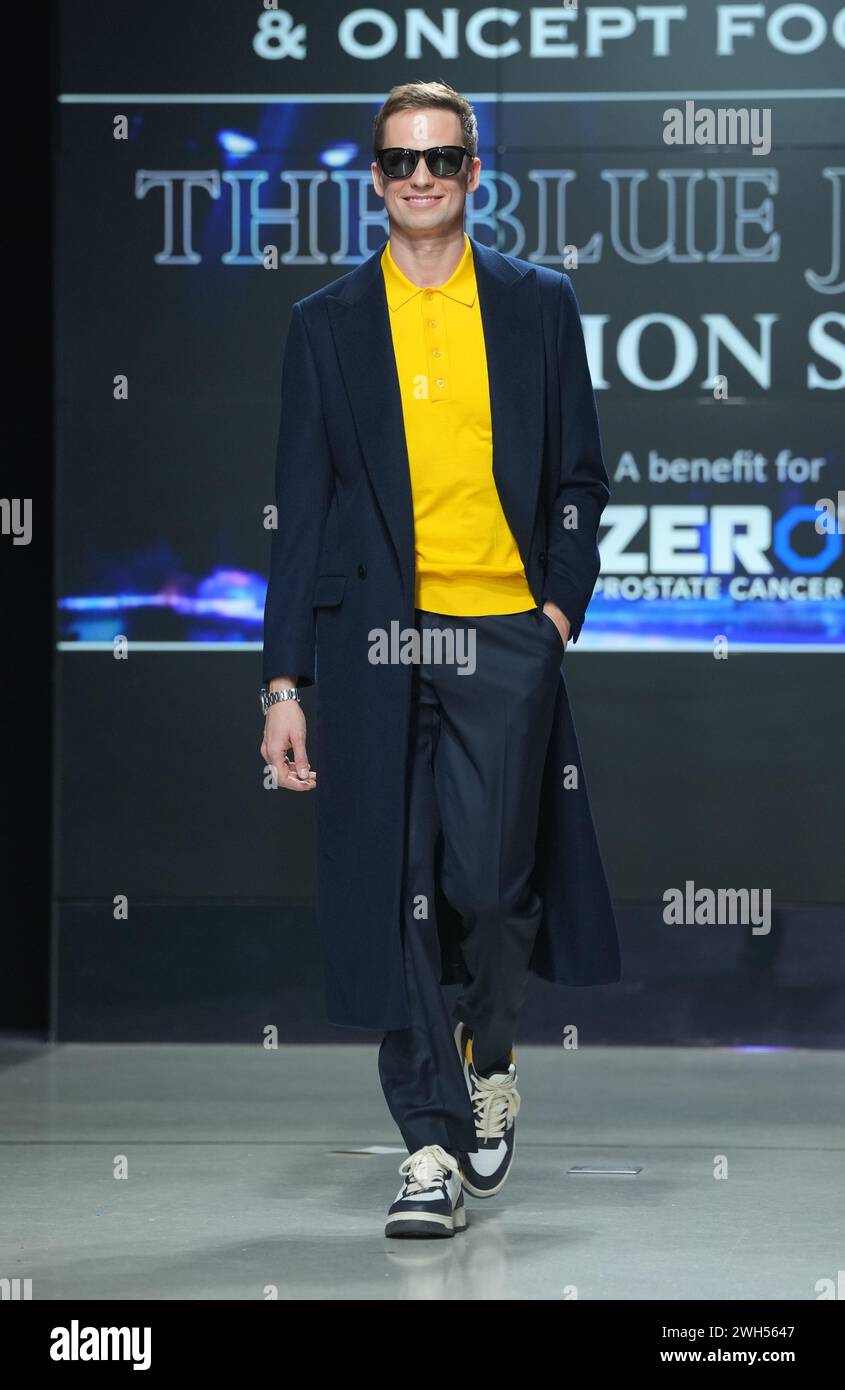 Erik Botcher walks runway for 8th Annual The Blue Jacket Fashion Show ...