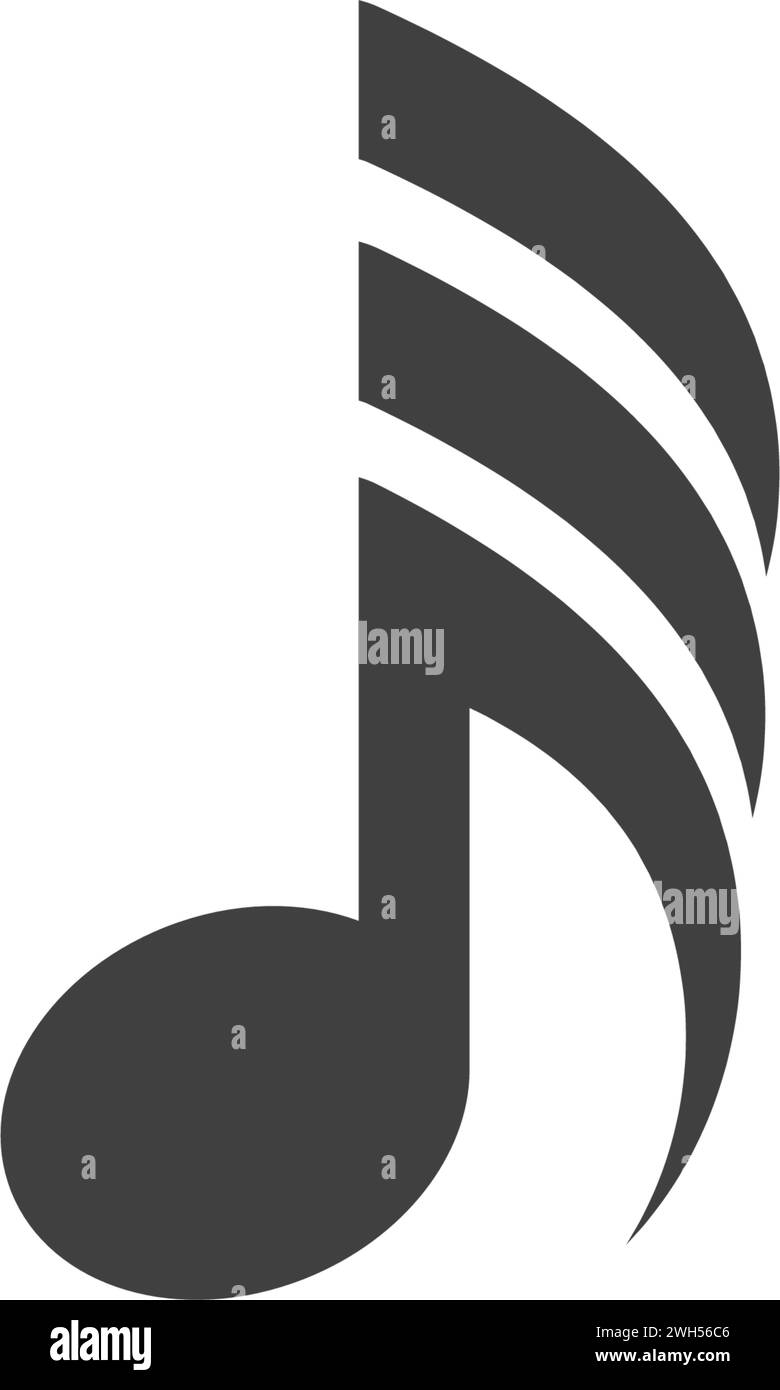 Flat note vector Black and White Stock Photos & Images - Alamy