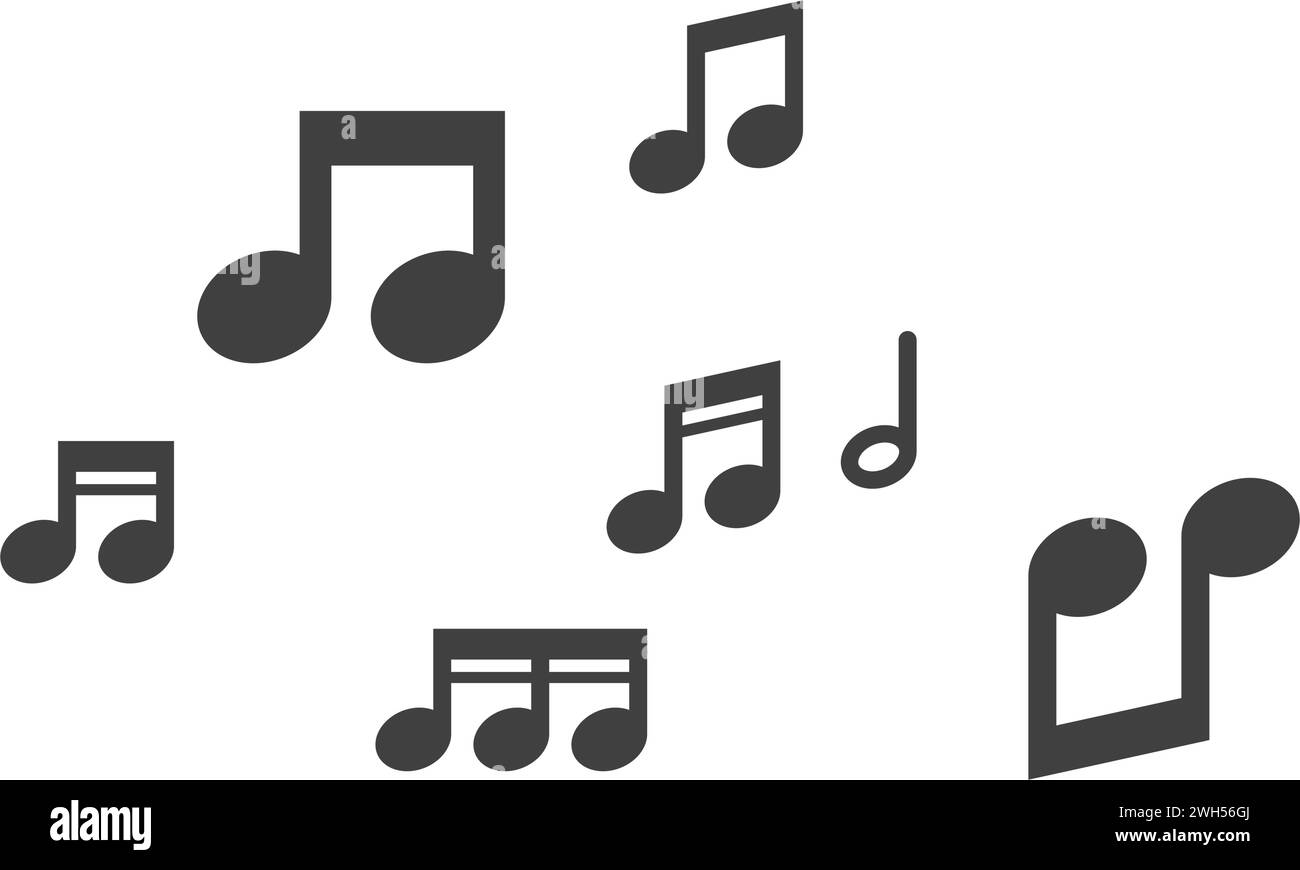 Music note Icon Vector illustration design Stock Vector Image & Art - Alamy