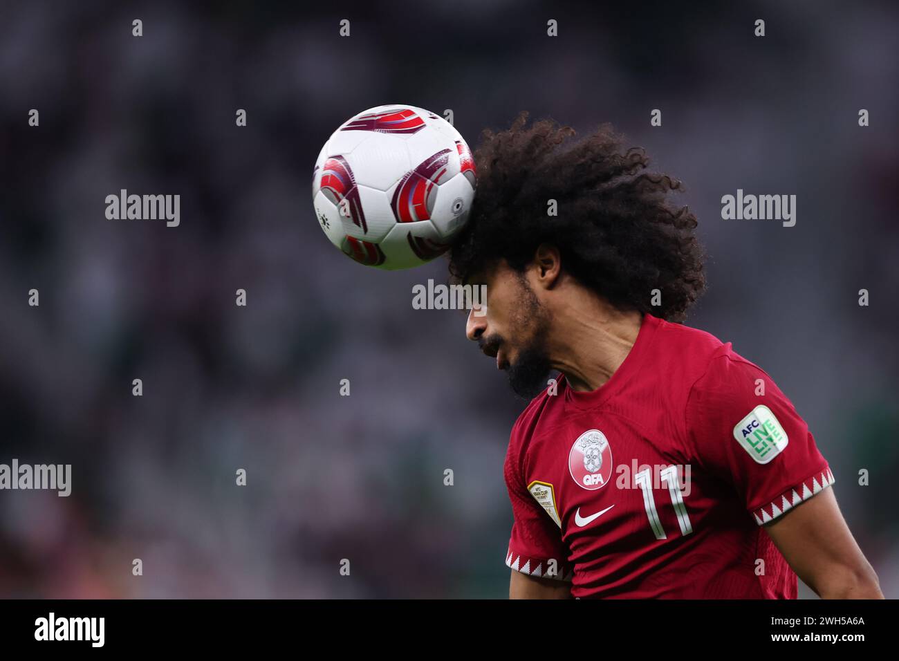 Doha, Qatar. 7th Feb, 2024. Akram Afif (QAT) Football/Soccer : AFC ...