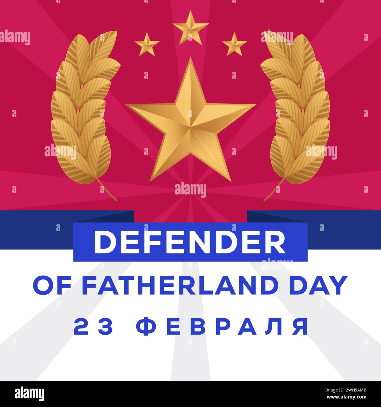 vector defender of fatherland day 23 february illustration Stock Vector ...