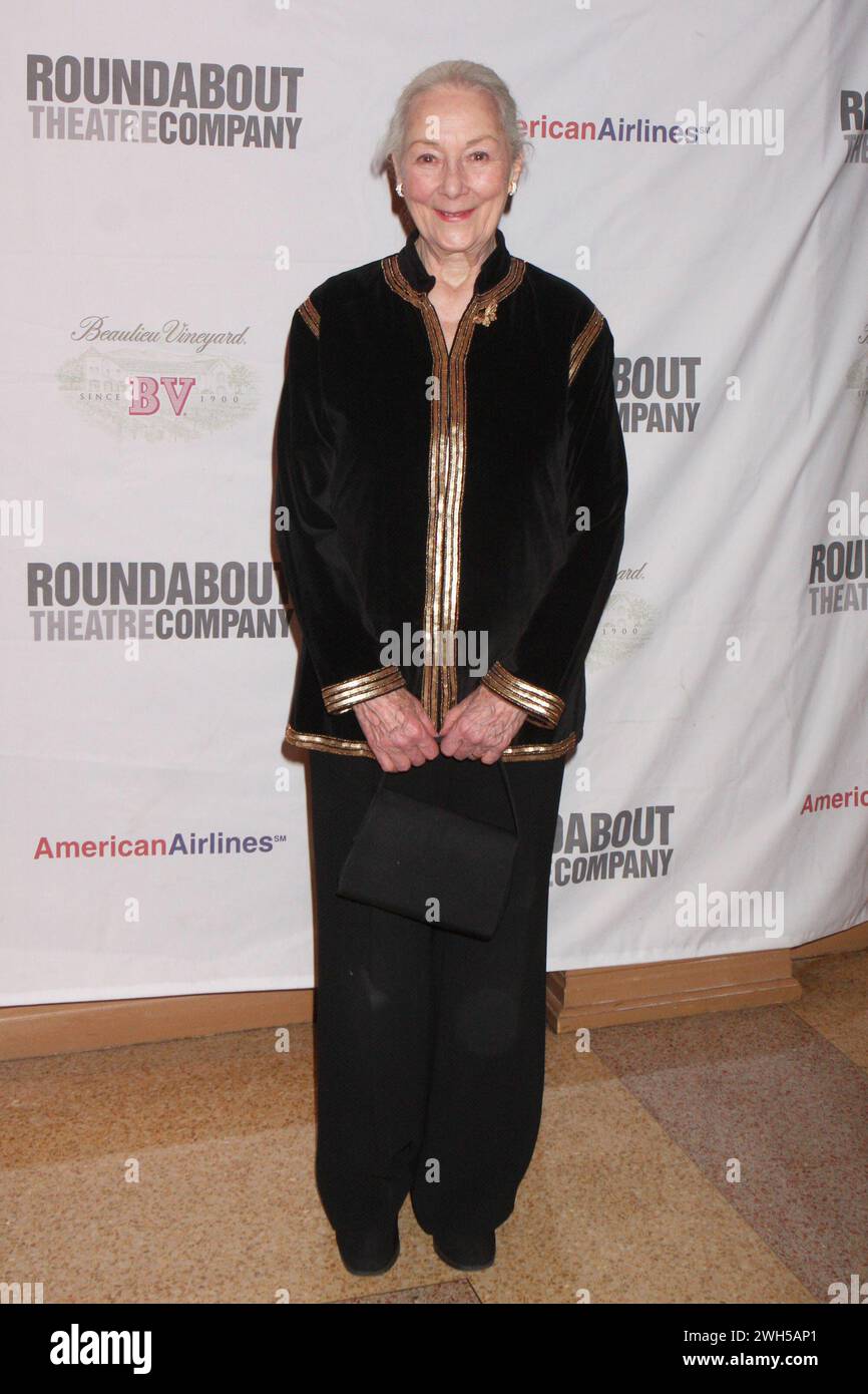 Rosemary Harris arriving at the opening night party for the Roundabout ...