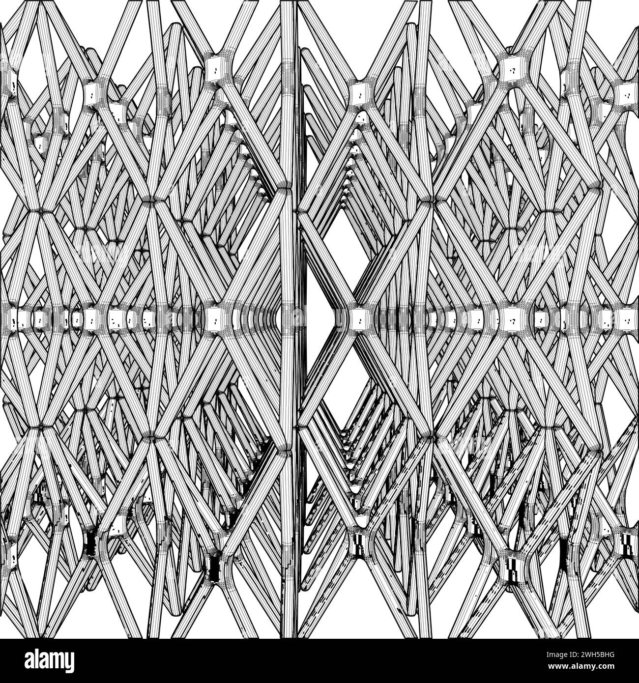 Abstract Triangular Construction Structure Vector. A Vector ...
