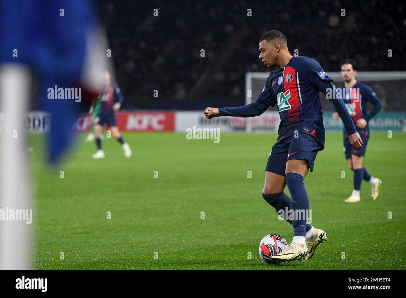 Paris, France. 07th Feb, 2024. Kylian Mbappe during the French Cup ...