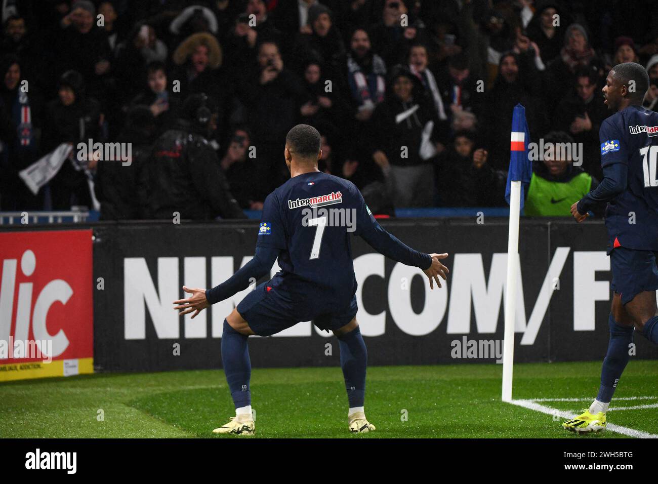 Paris, France. 07th Feb, 2024. Kylian Mbappe during the French Cup ...