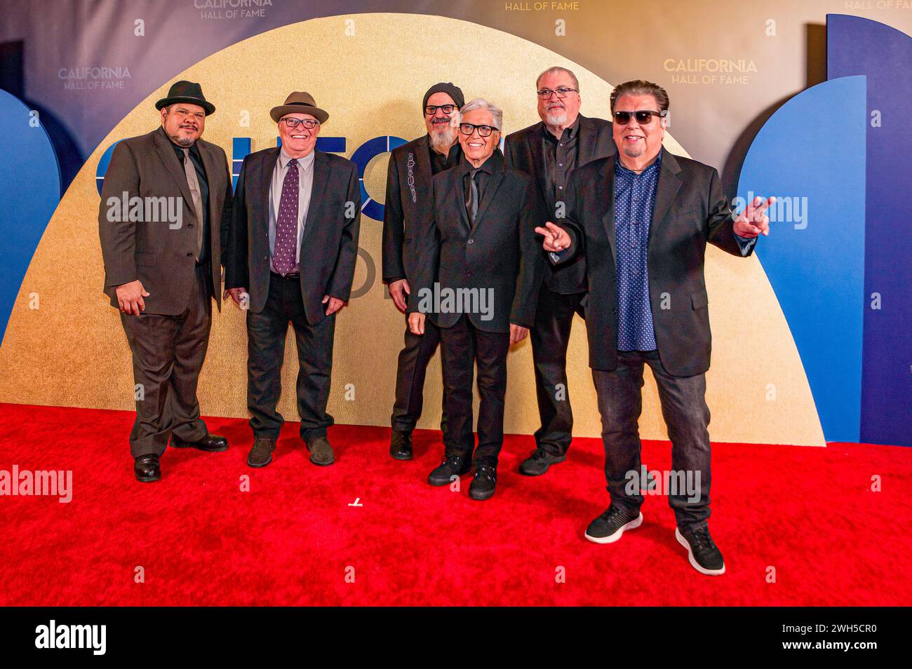 Iconic Chicano rock bank Los Lobos poses on the red carpet prior to ...