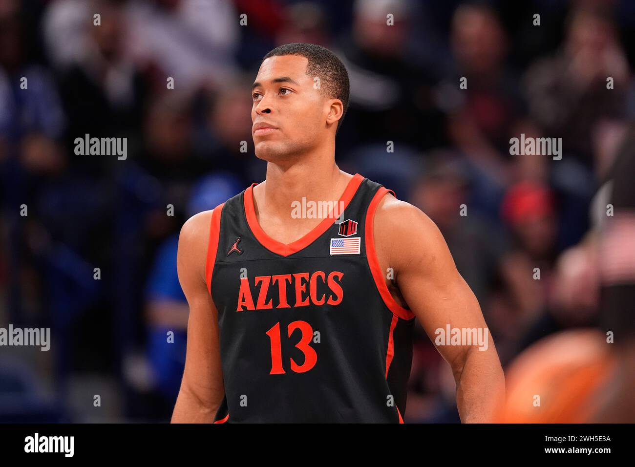 San Diego State forward Jaedon LeDee (13) in the first half of an NCAA ...