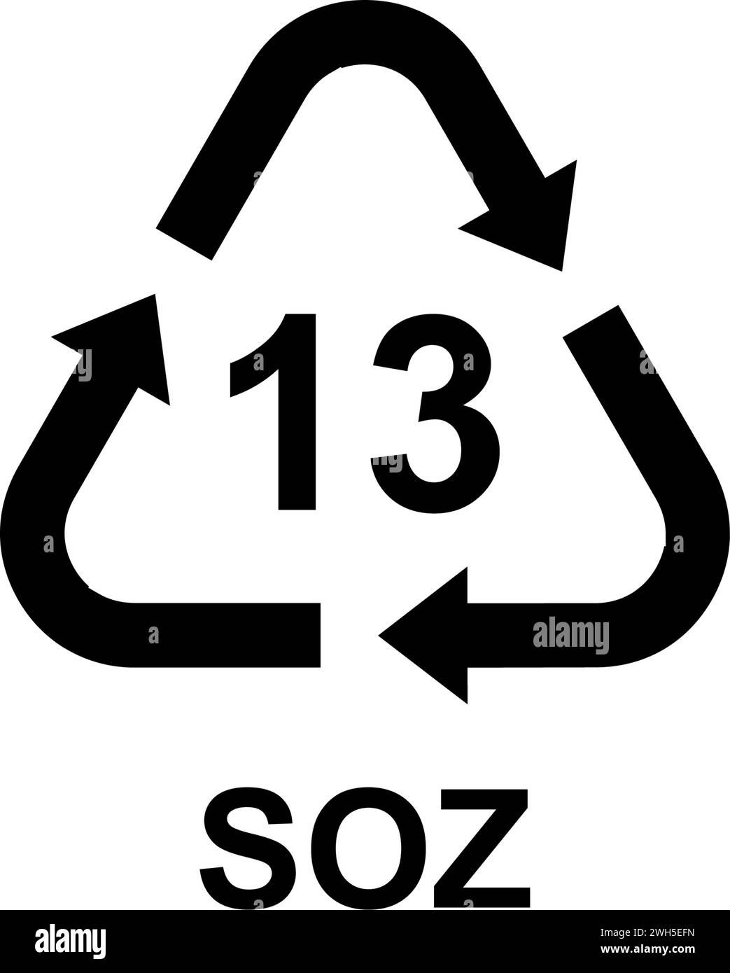 recycling codes for all types of materials Stock Vector Image & Art - Alamy