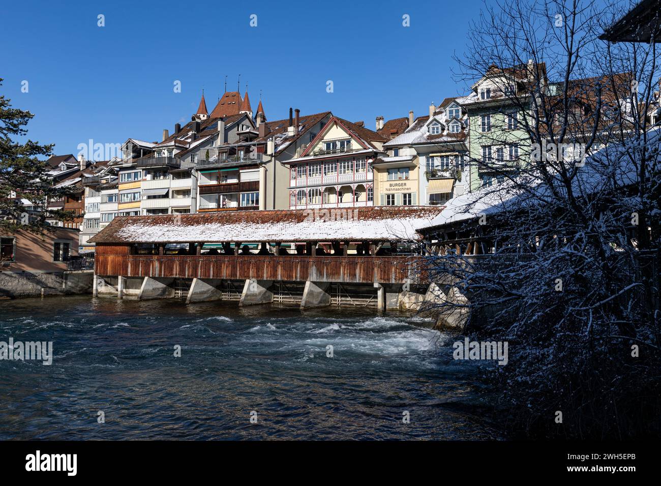 Thun city river aare hi-res stock photography and images - Alamy