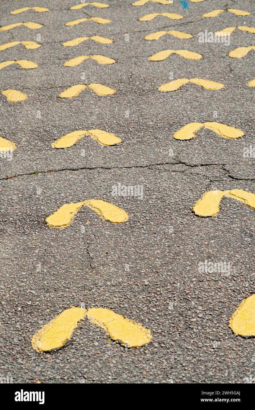 The Yellow Foot Prints at Marine Corps Recruit Depot, Parris Island ...