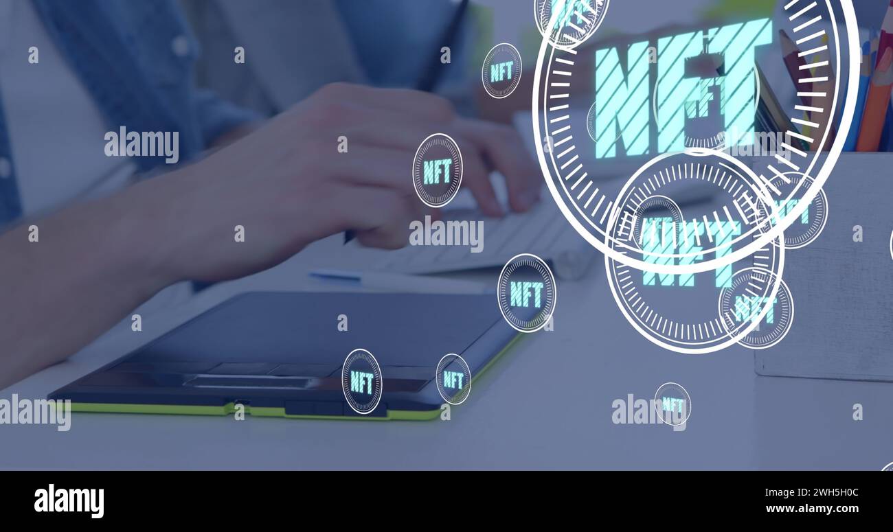 Animation hands man using tablet hi-res stock photography and images - Alamy