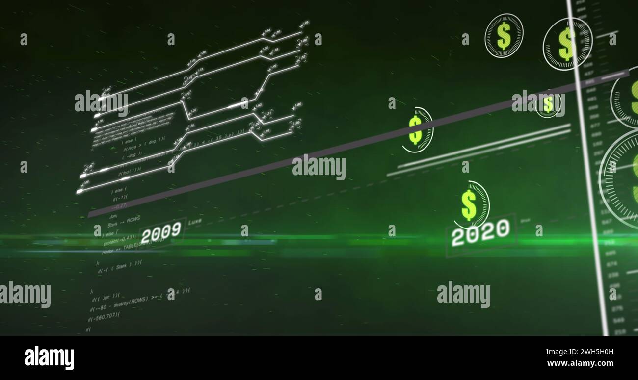 Animation circle financial data processing hi-res stock photography and ...