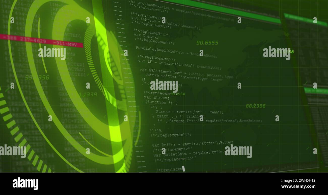 Animation processing circle data on hi-res stock photography and images ...