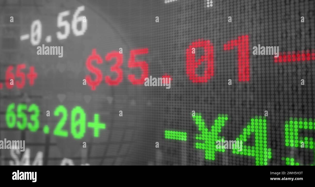 Animation world map data globe hi-res stock photography and images - Alamy