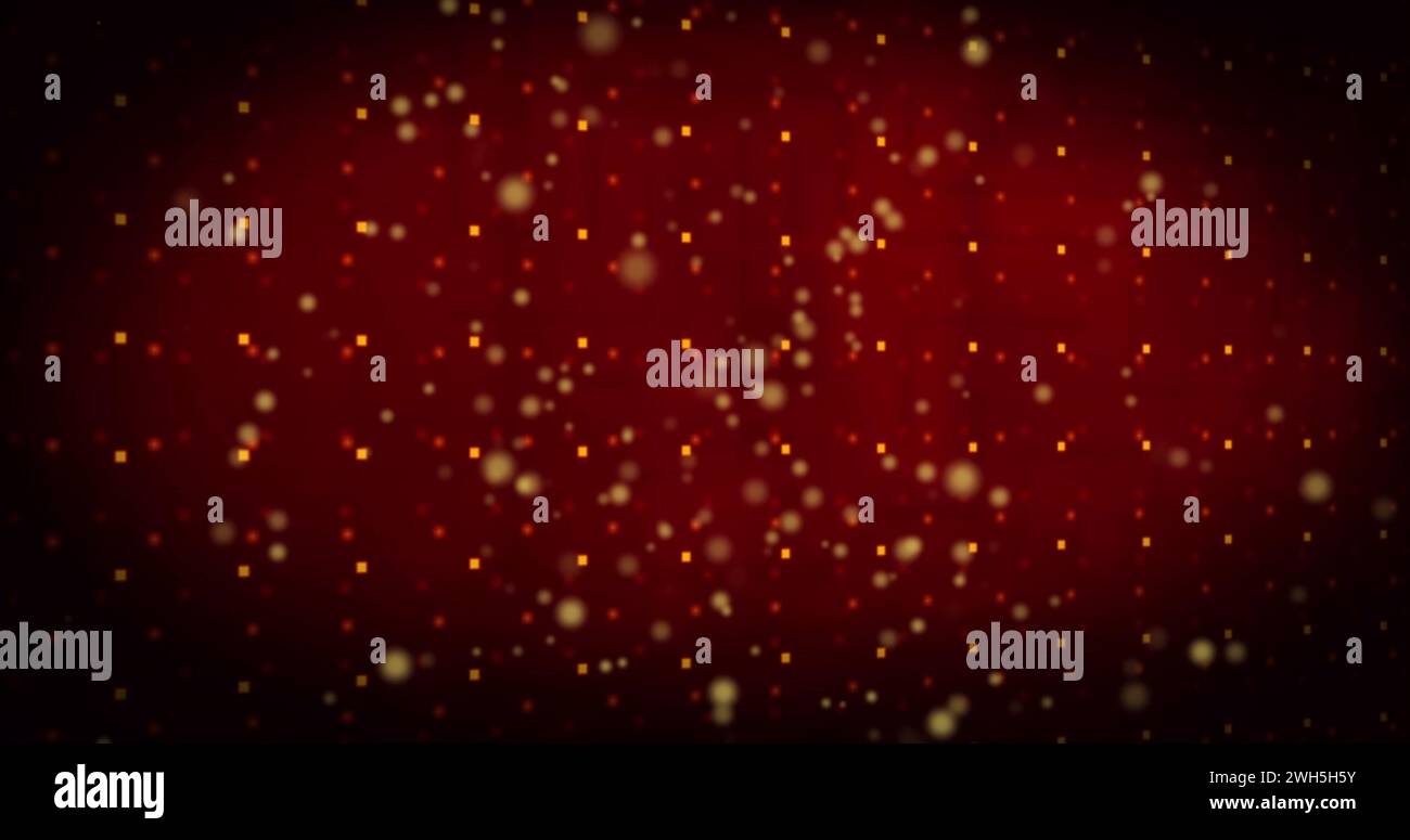 Image of red background with moving dots Stock Photo - Alamy