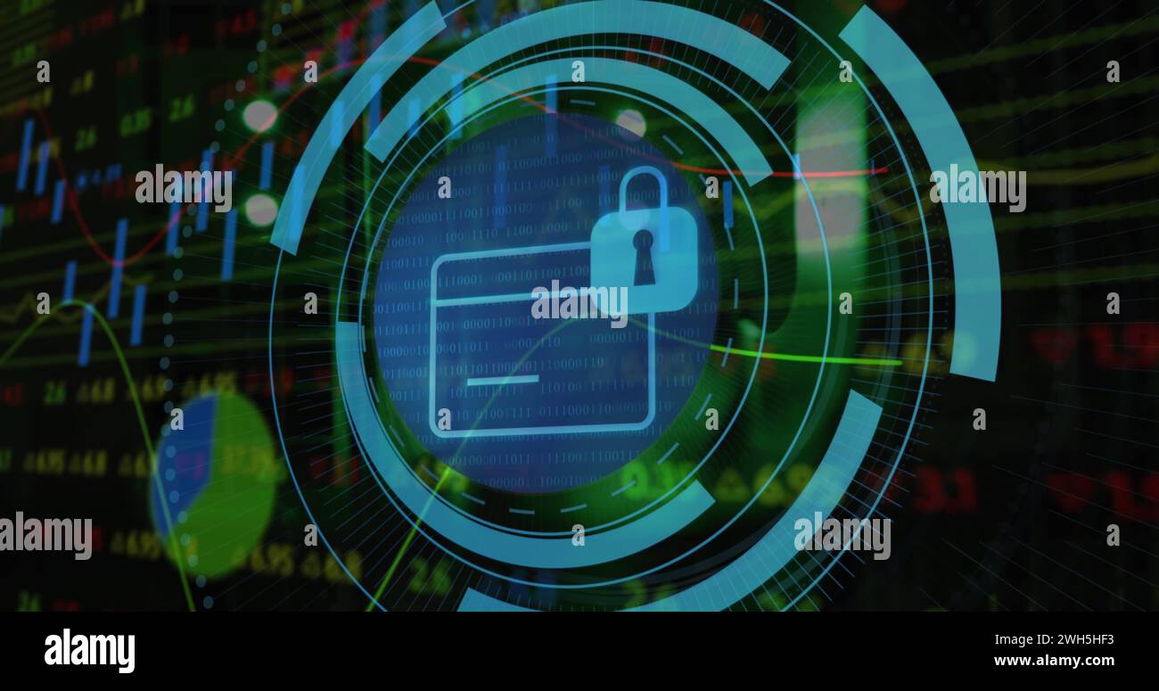 Animation digital data processing connections hi-res stock photography ...