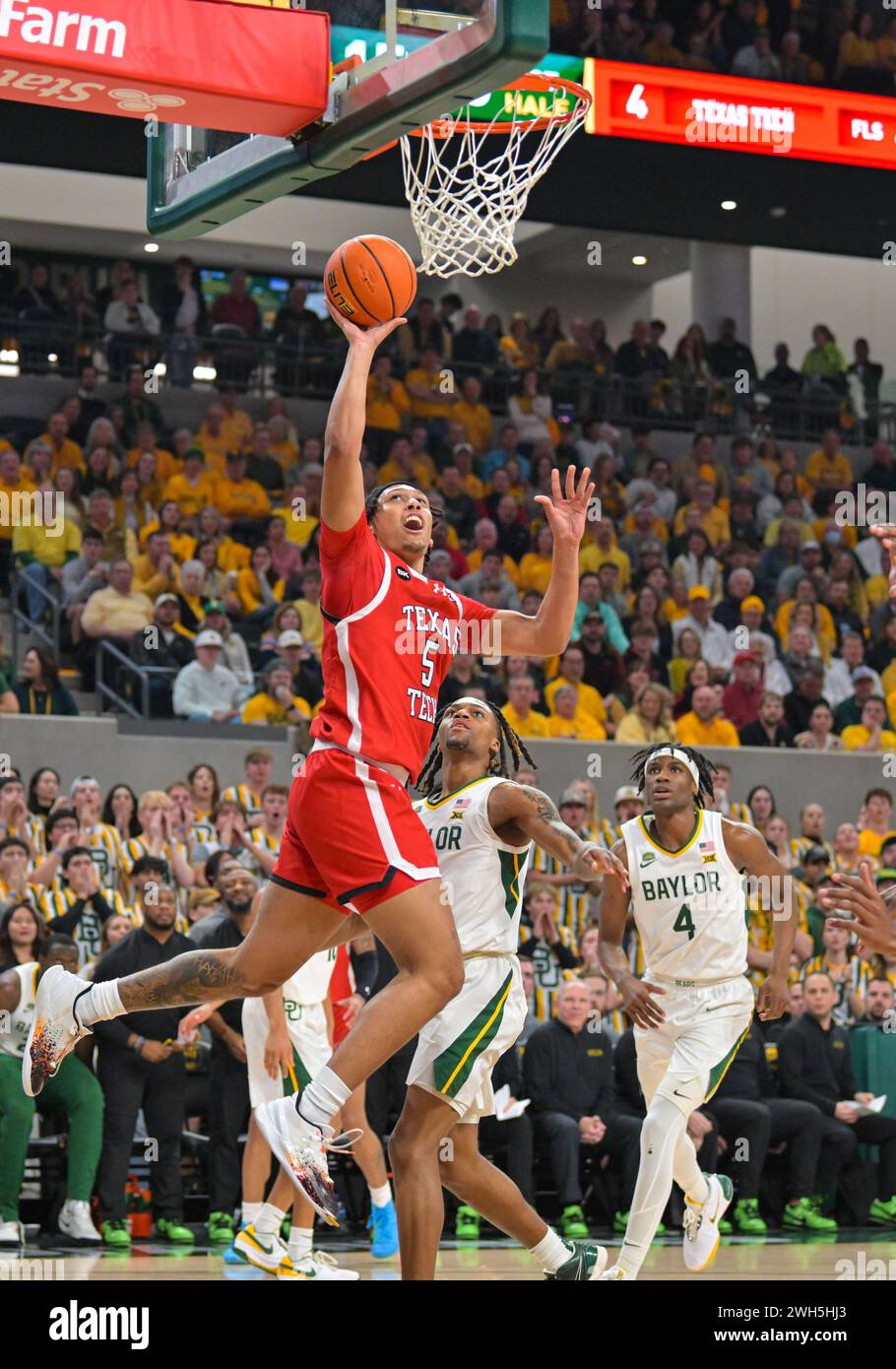 Waco, Texas, USA. 6th Feb, 2024. Texas Tech Red Raiders guard Darrion ...