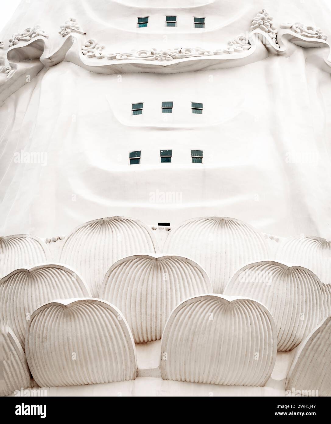 Multiple open windows,providing ventilation to the huge,hollow ...