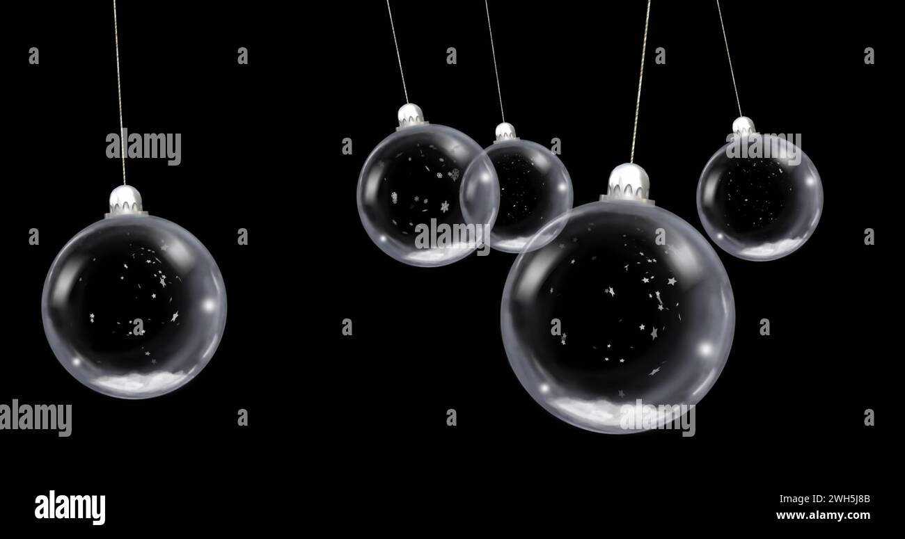 Black baubles hi-res stock photography and images - Alamy