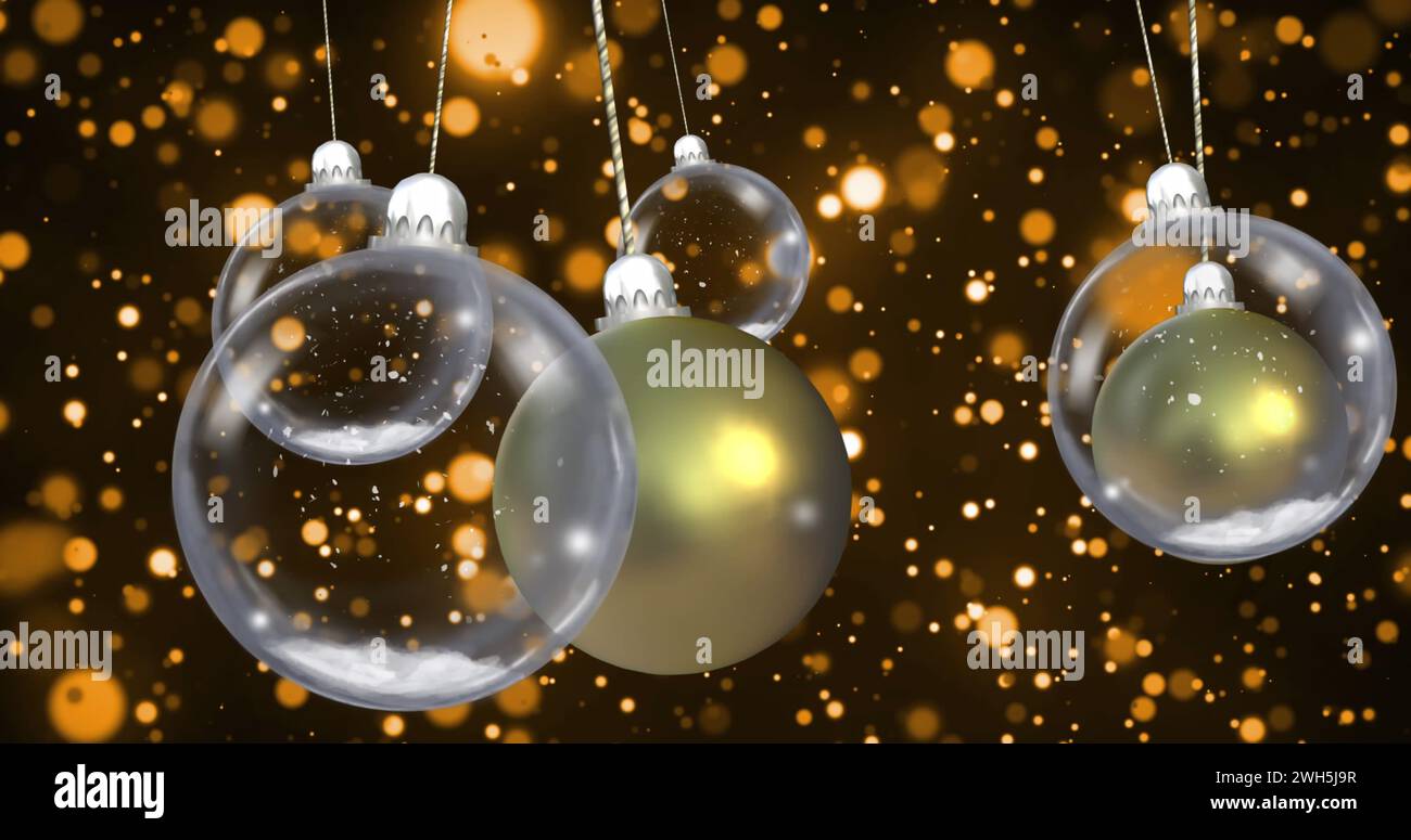 Black baubles hi-res stock photography and images - Alamy
