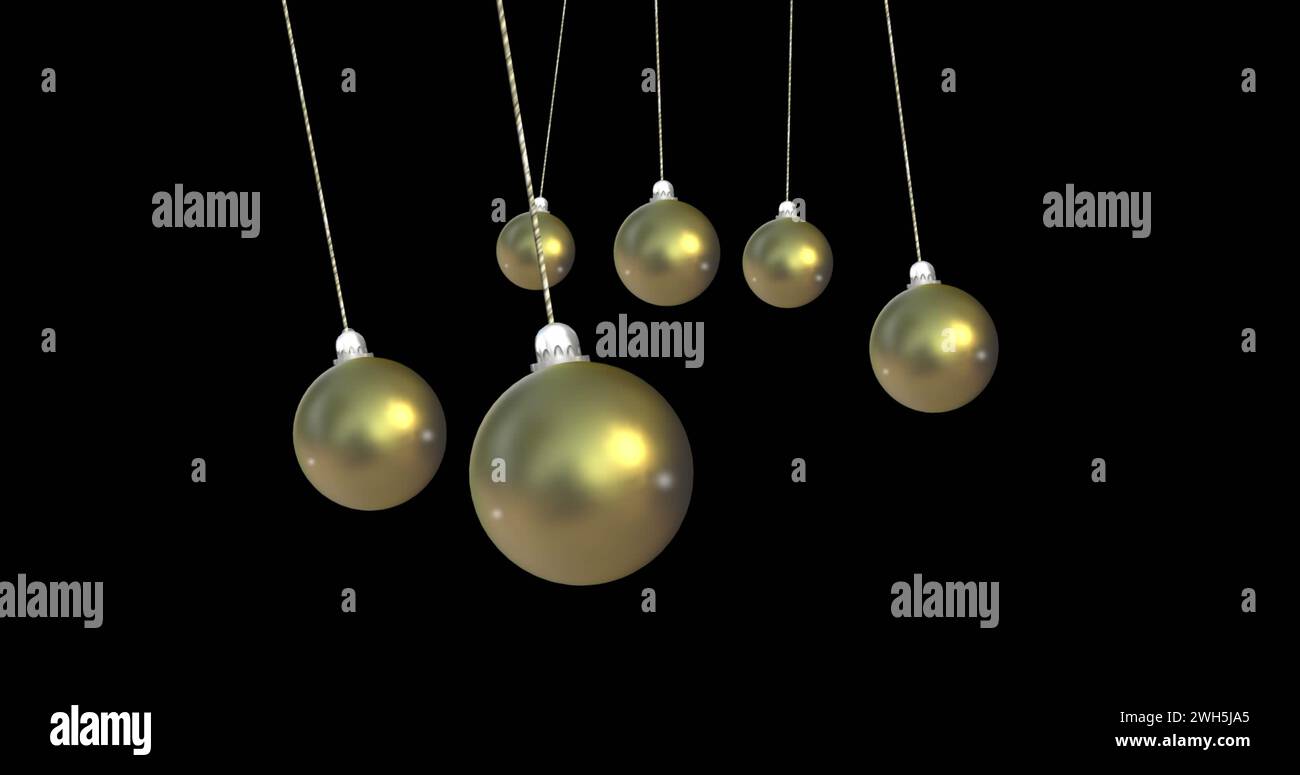Black baubles hi-res stock photography and images - Alamy