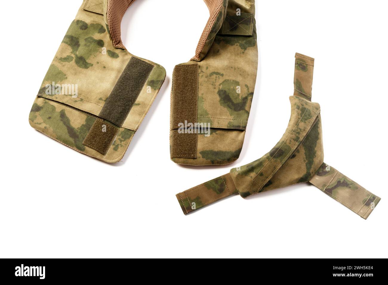 Tactical neck protection module isolated on white Stock Photo - Alamy