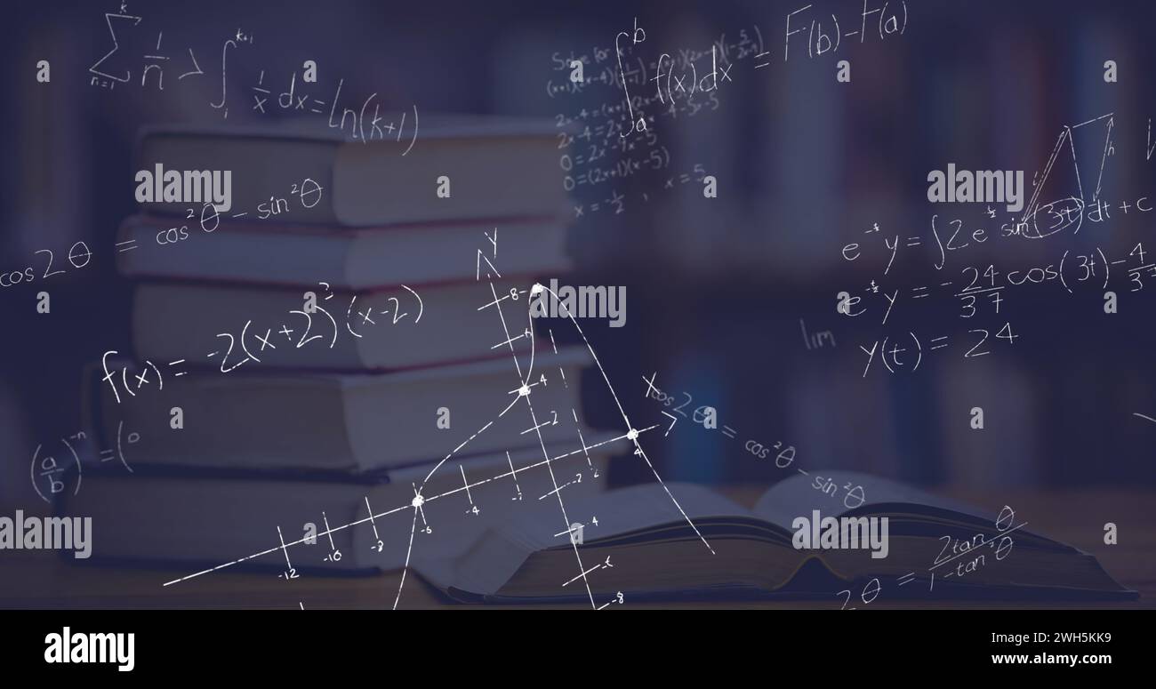 Mathematical equations on screen hi-res stock photography and images ...