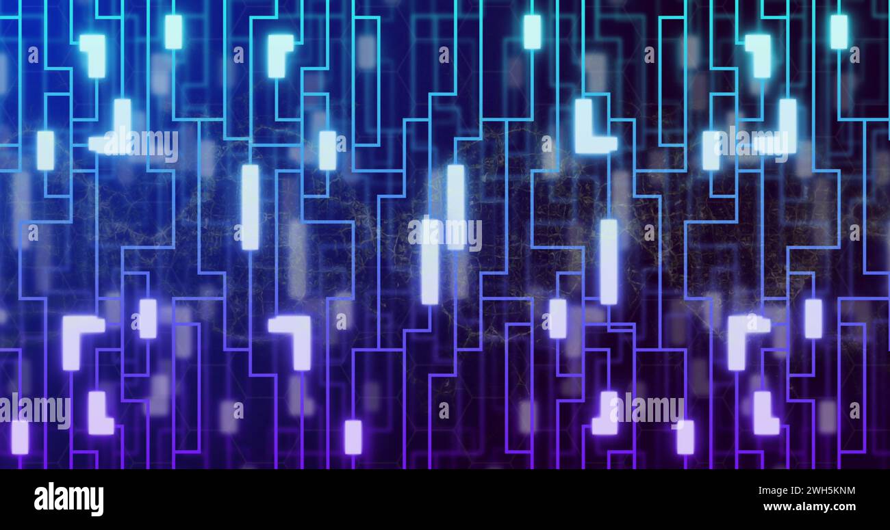 Image of dna strand over network of connections Stock Photo - Alamy