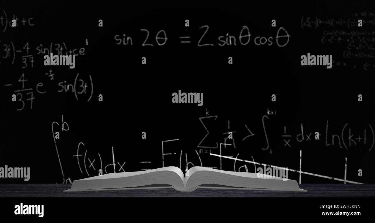 Open math book hi-res stock photography and images - Alamy