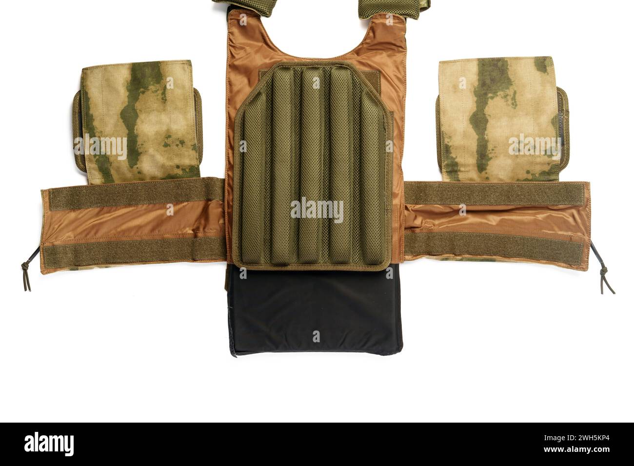 Camouflage bulletproof vest isolated on white background Stock Photo ...