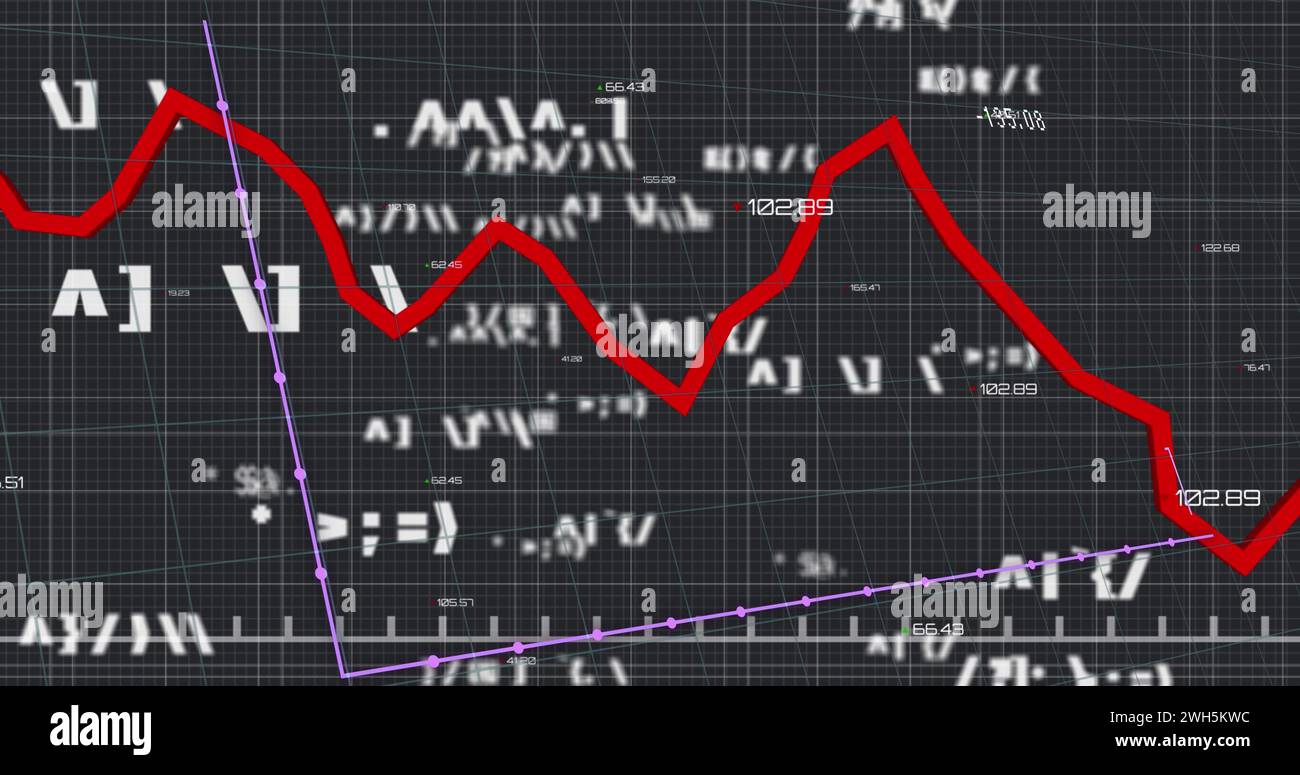 Chart statistics black background hi-res stock photography and images ...