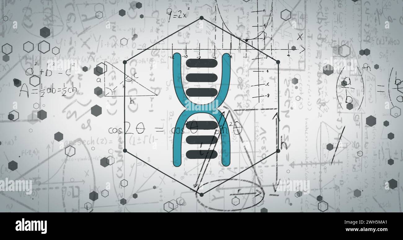 Animation mathematical equations on white hi-res stock photography and ...