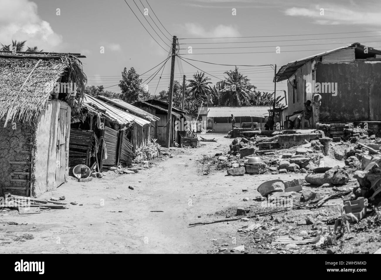 A scenic view of Cape Three Points, a Ghanaian village, captured in ...
