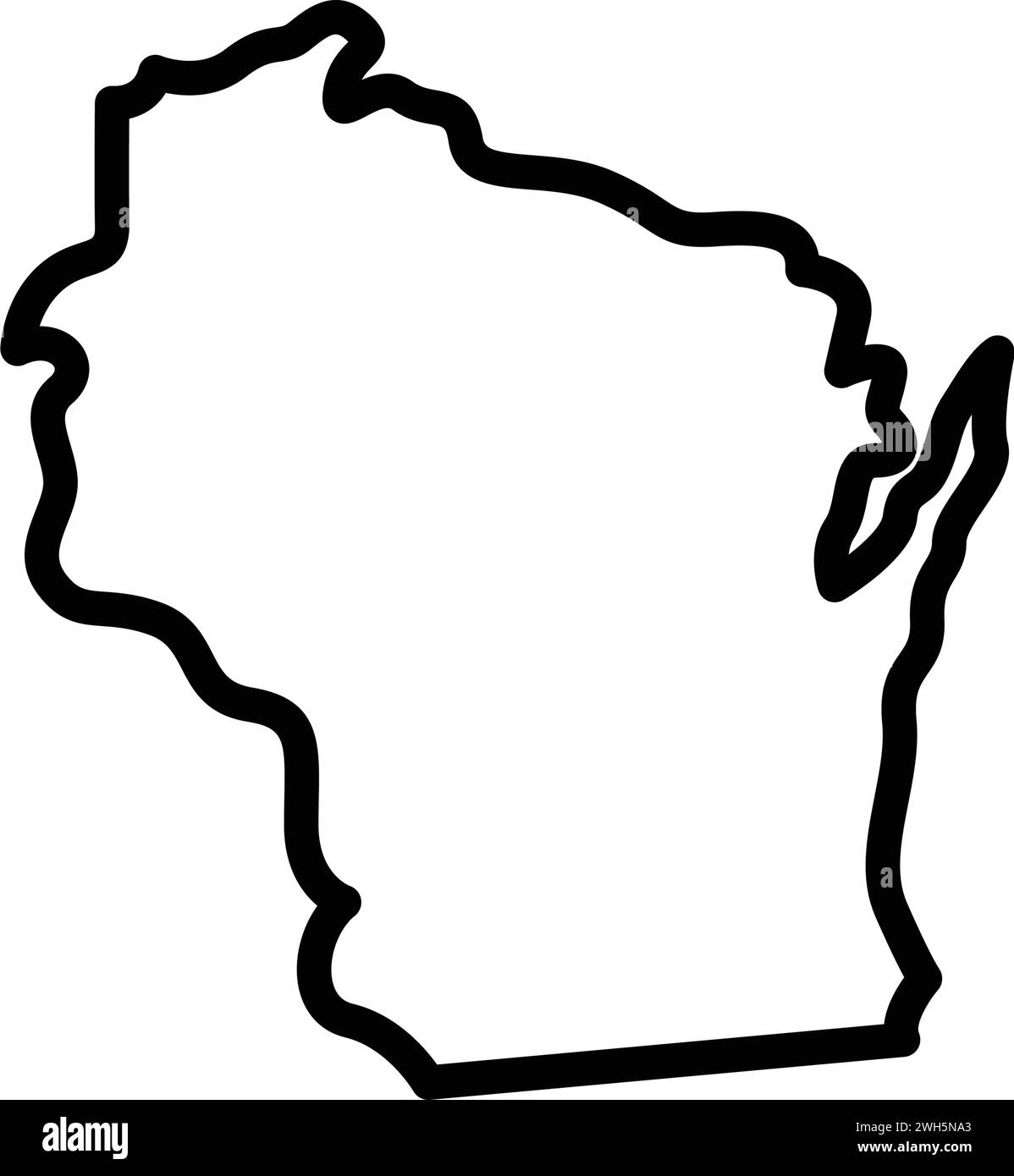 Wisconsin vector vectors Black and White Stock Photos & Images - Alamy