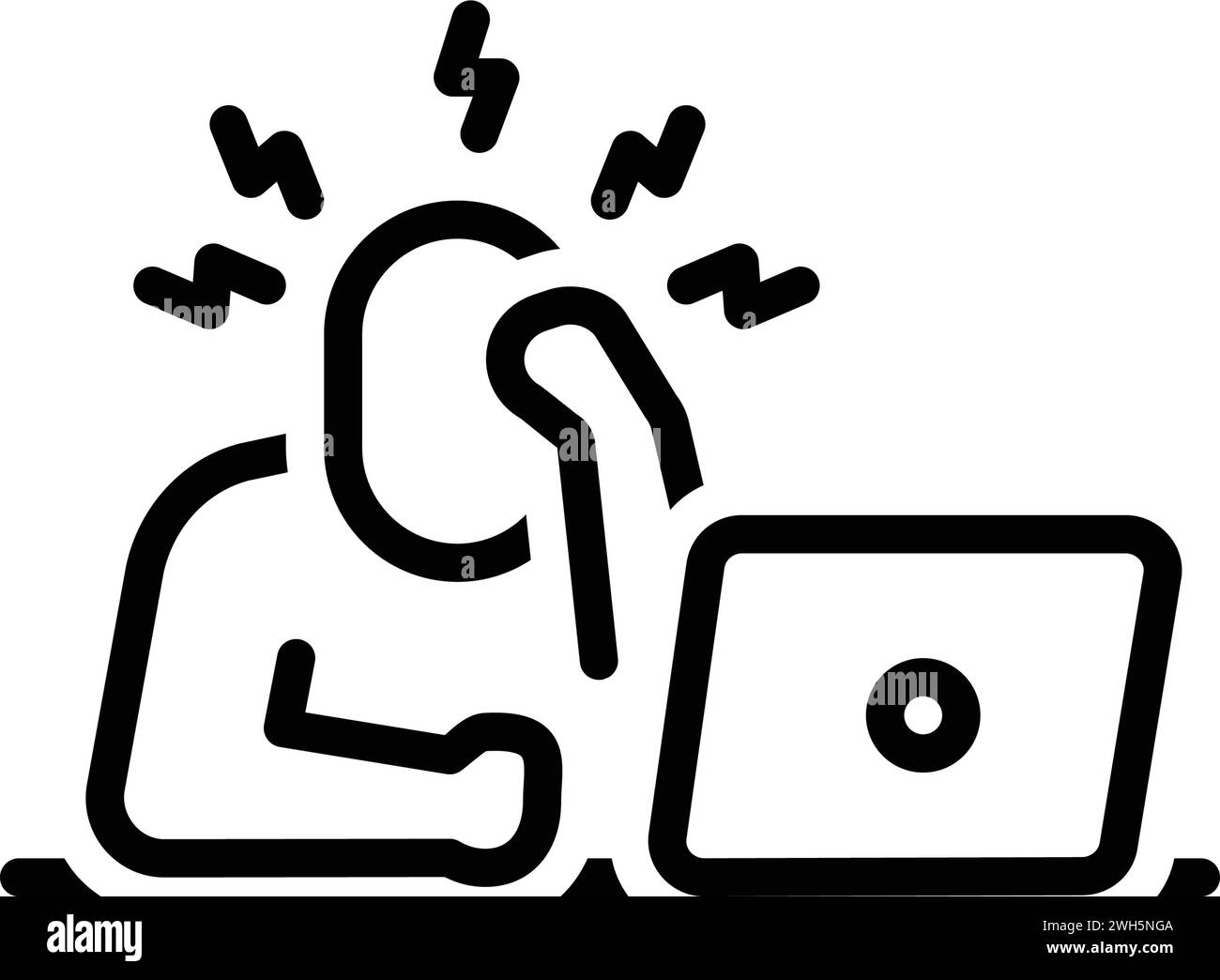 Work load stress Stock Vector Images - Alamy