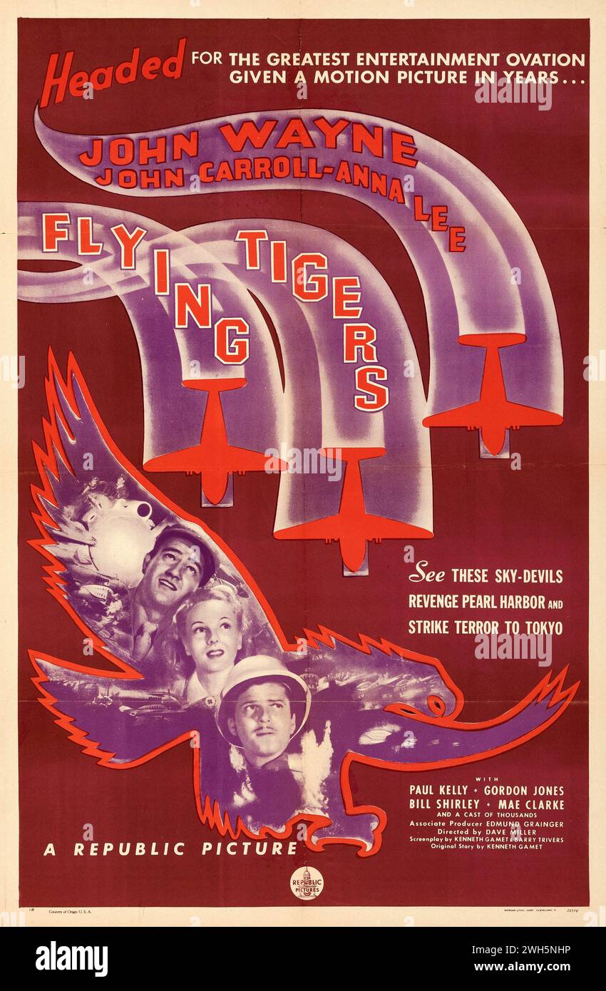Flying tigers wayne 1942 hi-res stock photography and images - Alamy