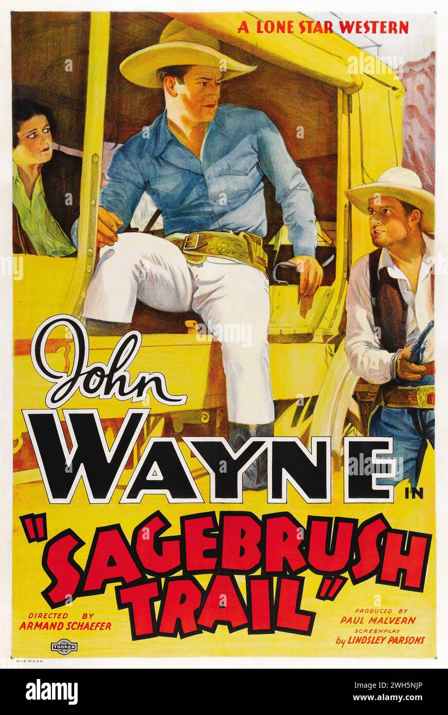 John Wayne in Sagebrush Trail (Lone Star-Monogram, 1933) vintage movie ...