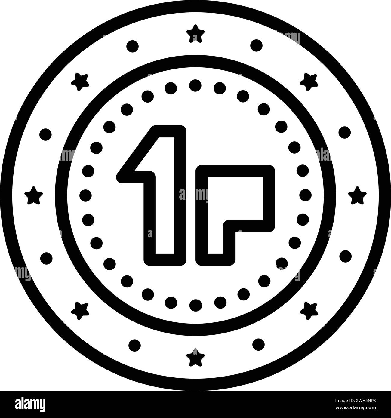 Penny logo Black and White Stock Photos & Images - Alamy