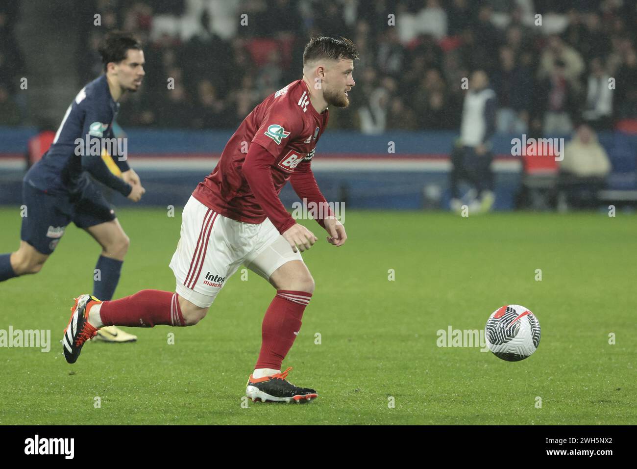 Hugo Magnetti of Brest during the French Cup, round of 16 football ...