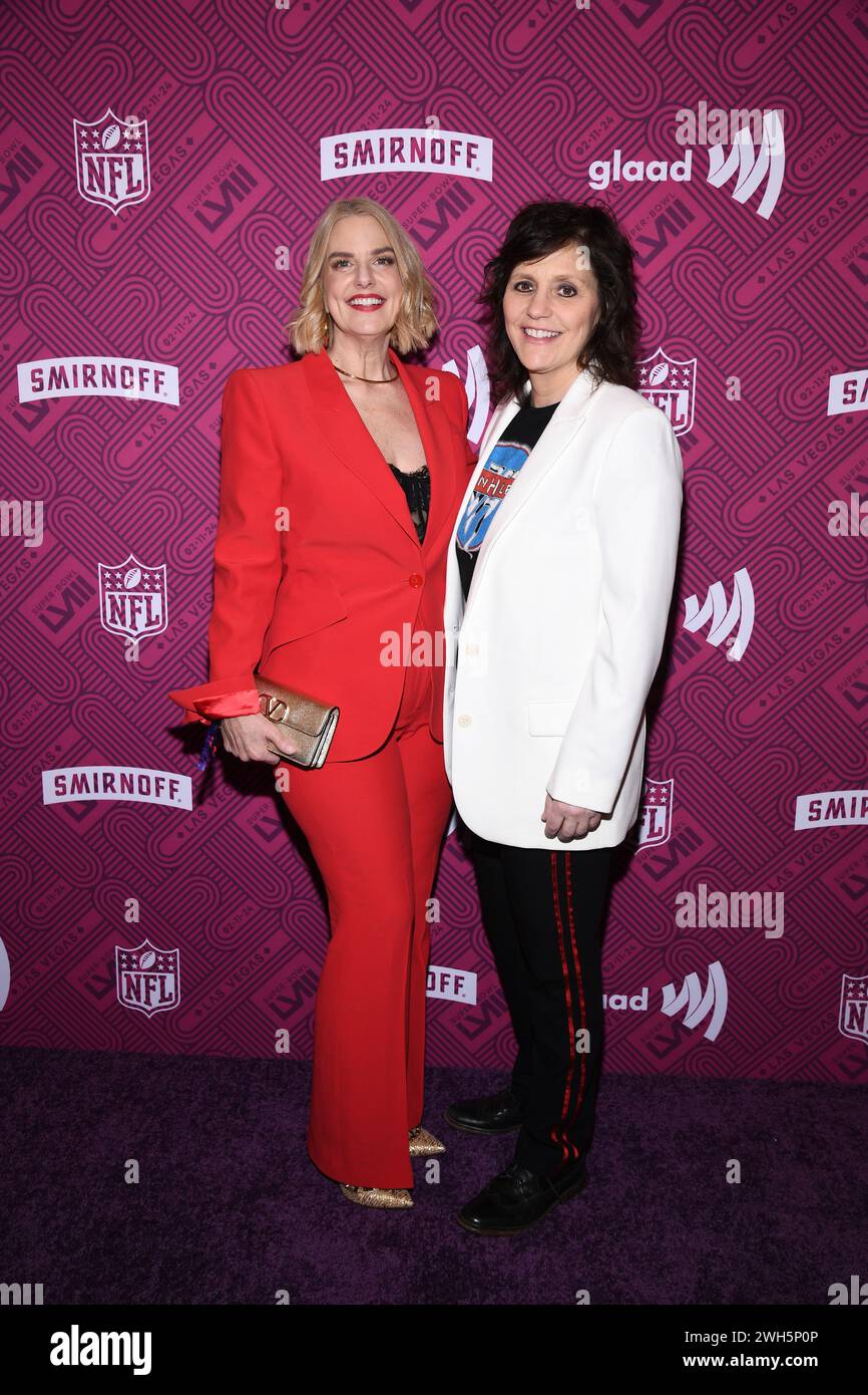 Las Vegas, USA. 07th Feb, 2024. Sarah Kate Ellis and Kristen Henderson ...