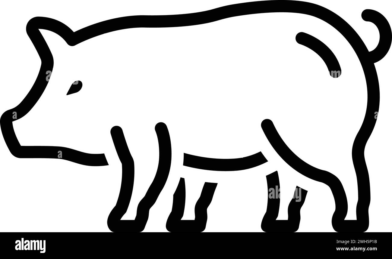 Hog icon hi-res stock photography and images - Alamy