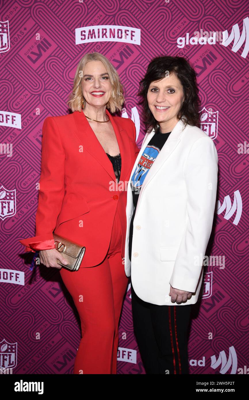 Las Vegas, USA. 07th Feb, 2024. Sarah Kate Ellis and Kristen Henderson ...