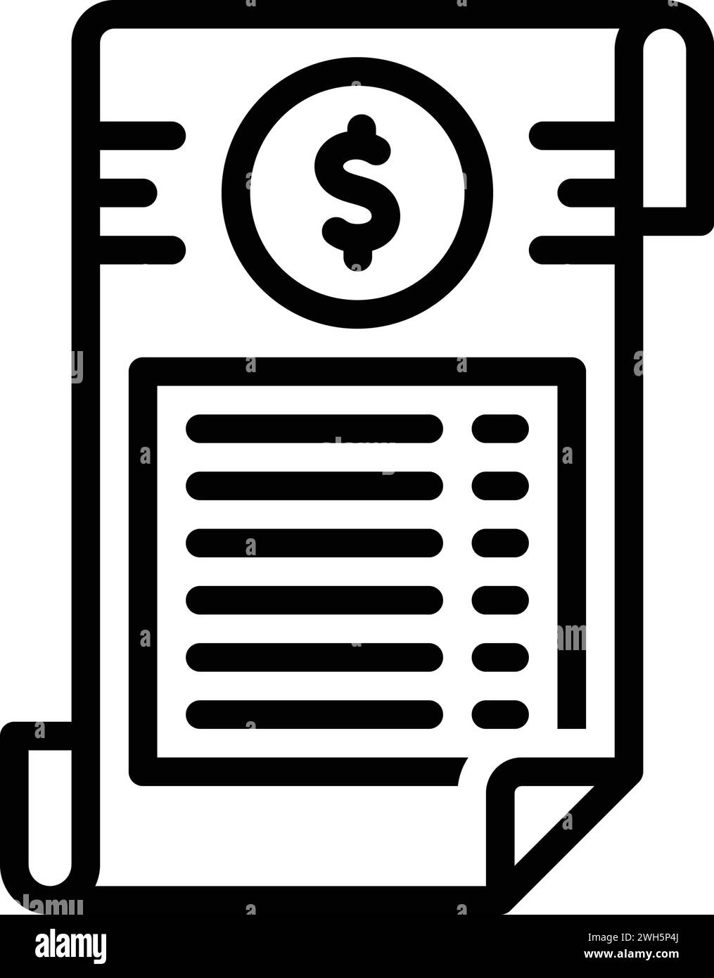 Icon for invoice,waybill Stock Vector Image & Art - Alamy