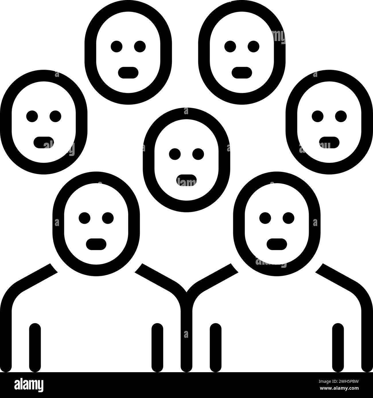 Multitude crowd gathering Stock Vector Images - Alamy