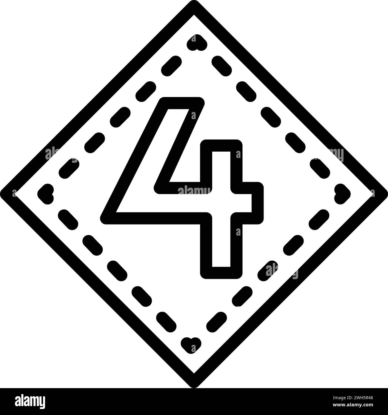 Icon for four,number Stock Vector Image & Art - Alamy