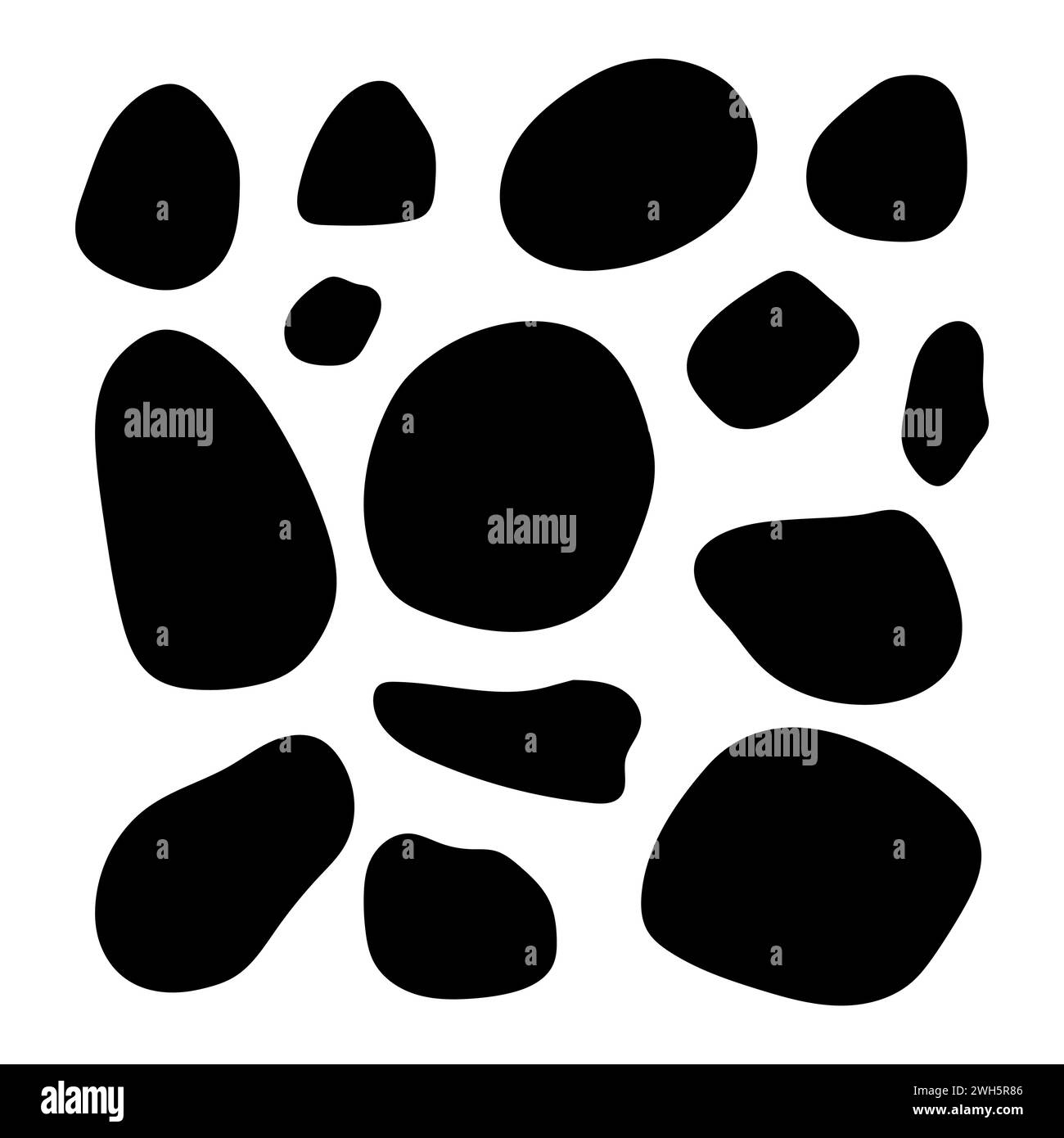 Pebble pathway Stock Vector Images - Alamy