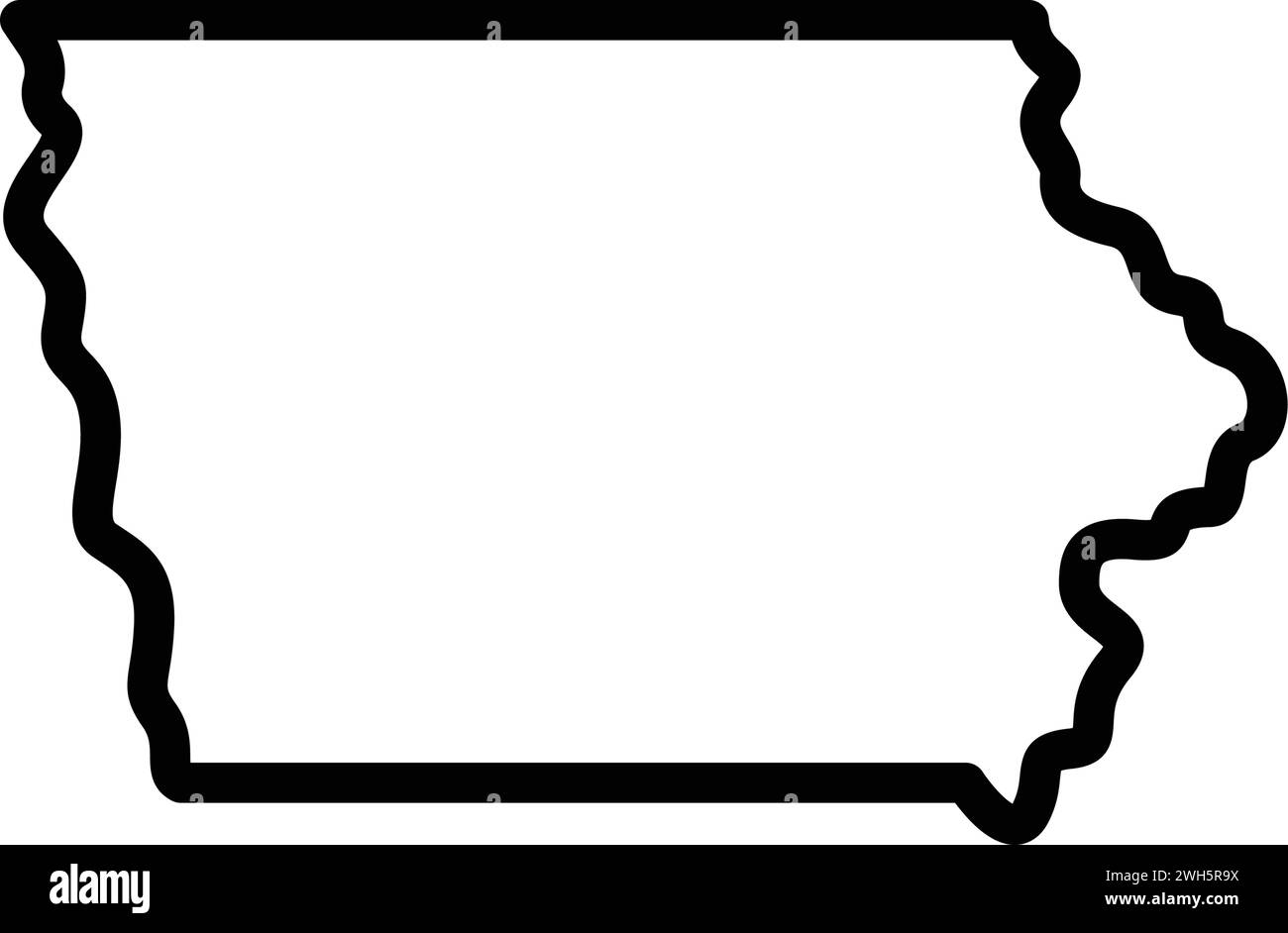 Iowa vector vectors Black and White Stock Photos & Images - Alamy