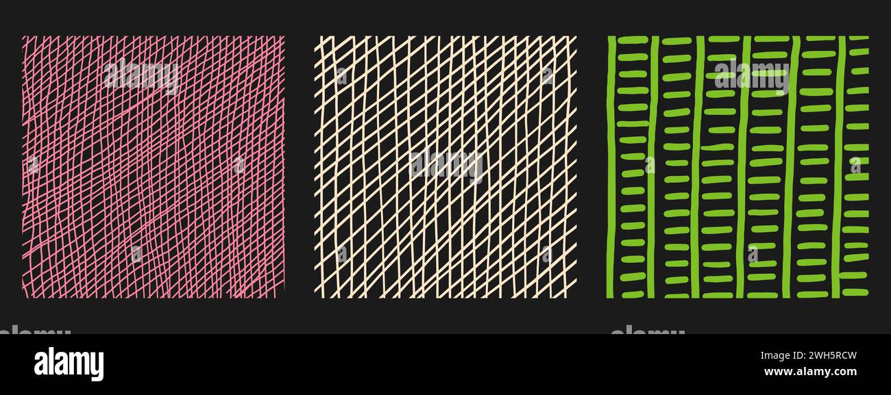 Patterns with hand drawn linear hatching and crosshatching textures ... Patterns with hand drawn linear hatching and crosshatching textures ...